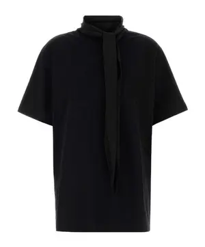 Carven Scarf Detail T-shirt - Black