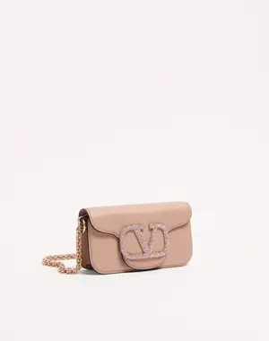 Valentino Garavani Locò Small Shoulder Bag With Jewel Logo