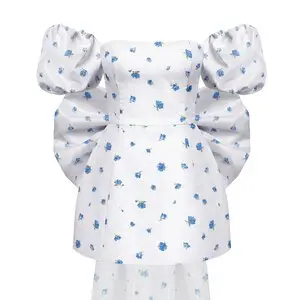 POST MERIDIEM Dressy Romper With Detachable Bow - White