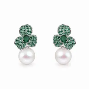NINEMOO Meraude Camellia Earrings