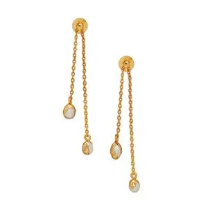 DHWANI BANSAL Boond Earrings With Baroque Pearls - Gold