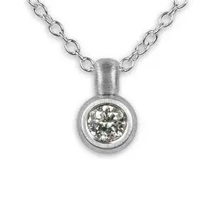 ADRIAN ASHLEY Quarter Carat Natural Whiskey Coloured Diamond Reclaimed From Vintage Jewellery - Silver