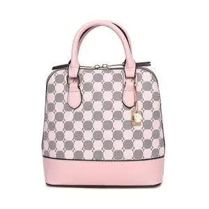MKF COLLECTION - J'OMOR Marjorie Circular Print Satchel Bag - Pink