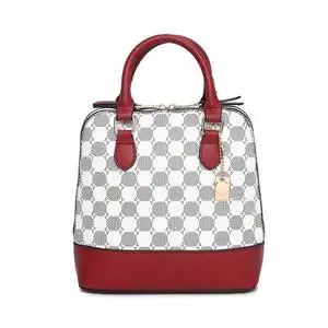 MKF COLLECTION BY MIA K. Marjorie Circular Print Satchel Bag - Red