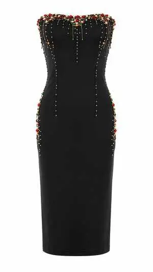 LABELFIORA The Imperial Noir Dress - Black