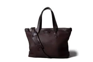 HARBER LONDON Everyday Shopper Bag In Caoba - Black/white