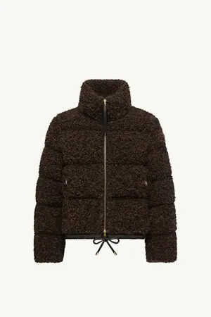 Moncler Trascendance Tweed Short Down Jacket
