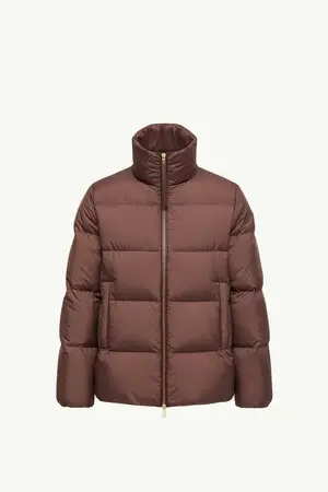 Moncler Vivantesse Short Down Jacket - Brown