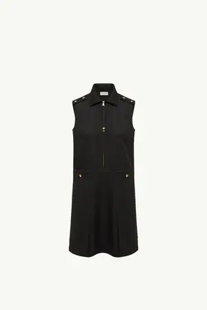 Moncler Wool Gabardine Shirt Dress