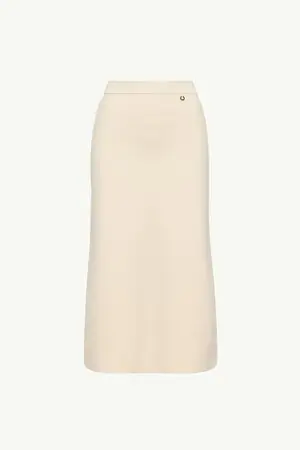 Moncler Wool & Cashmere Blend Midi Skirt