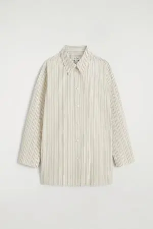 Cos Bonded-paneled Cotton Shirt