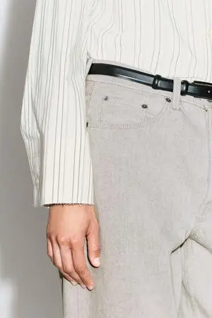 Cos Bonded-paneled Cotton Shirt