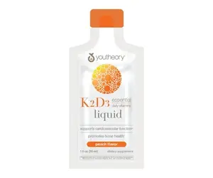 YOUTHEORY K2d3 On Th Go Peach 12 Packets - No Color