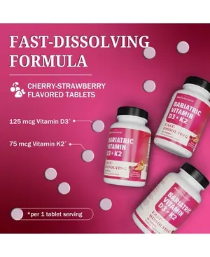 BIOSCHWARTZ Bariatric D3 Plus K2 Dissolvable Tablets