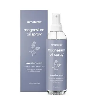 M3 Naturals Lavender Magnesium Oil Spray | Muscle And Sleep Support | Chamomile And Plant Extracts | 12 Fl Oz - No Color