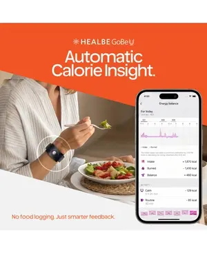 HEALBE Automatic Calorie Intake Smart Band Gobe U And Smart Floor Scale With Body Composition Analysis