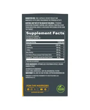 SUNWARRIOR Active Power And Recovery Capsules