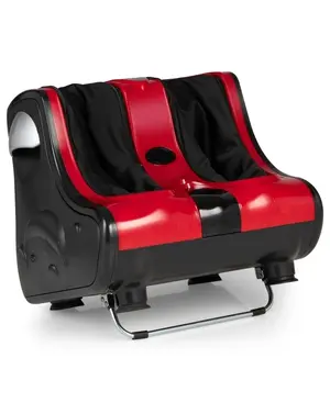 ECOOSO Foot And Calf Massager With Heat Vibration Deep Kneading And Shiatsu - Red