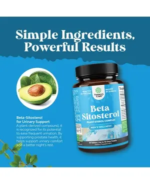 NATURE'S CRAFT Plant Sterols And Stanols Beta Sitosterol Supplement For