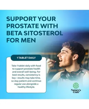 NATURE'S CRAFT Plant Sterols And Stanols Beta Sitosterol Supplement For