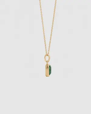 SOPHIE BLAKE Deco Drop Necklace Green Onyx