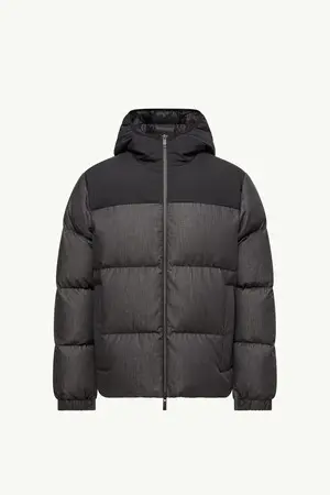 Moncler Oulojoki Hooded Mid-length Down Jacket - Black