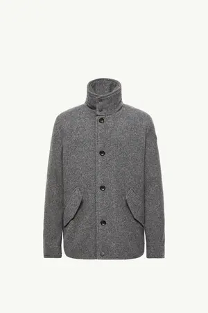 Moncler Panyol Short Wool Down Jacket - Grey