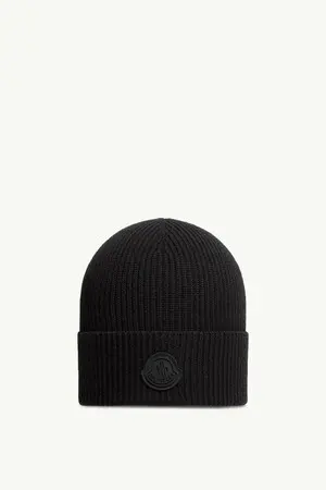 Moncler Logo Wool Beanie