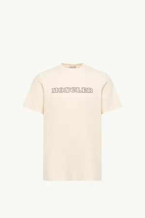 Moncler Logo Cotton Jersey T-shirt - White