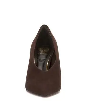 Vince Camuto Mozlea Pointed Toe High Heel Pumps - Brownie Suede
