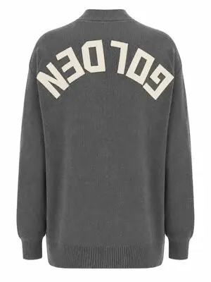 GOLDEN GOOSE Cardigan In Cotone Con Logo Sul Retro