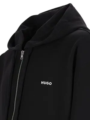 Hugo Felpa Con Zip E Logo