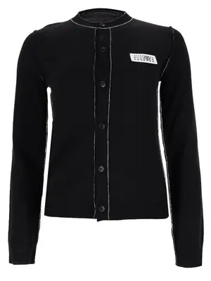 MAISON MARGIELA Cardigan In Lana - Black