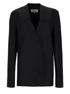 MAISON MARGIELA Giacca Minimal In Lana - Black
