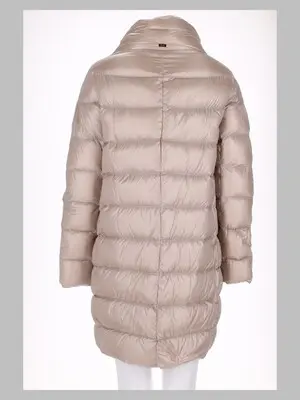 Herno Quilted Long Down Jacket - Pink