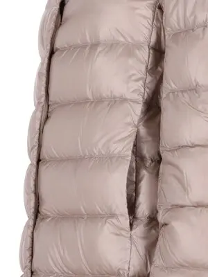 Herno Quilted Long Down Jacket - Pink