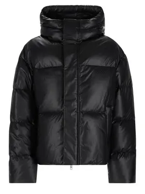 MAISON MARGIELA Piumino Con Cappuccio - Black