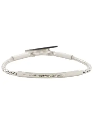 Saint Laurent Spiga Chain And Tube Bracelet