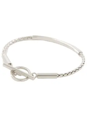 Saint Laurent Spiga Chain And Tube Bracelet
