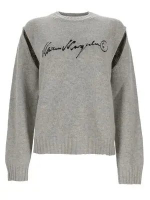 MAISON MARGIELA Maglia In Lana Con Logo