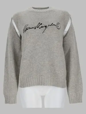 MAISON MARGIELA Maglia In Lana Con Logo