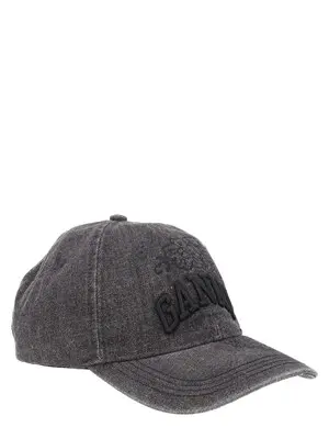 GANNI Cappello Da Baseball Con Ricami