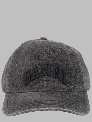 GANNI Cappello Da Baseball Con Ricami