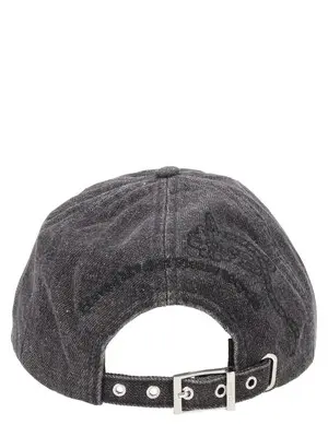 GANNI Cappello Da Baseball Con Ricami