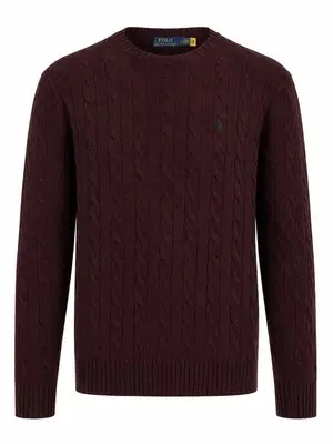 Polo Ralph Lauren Maglia In Lana E Cashmere - Bordeaux