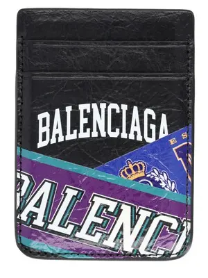 Balenciaga Portacarte Magnetico Con Stampa