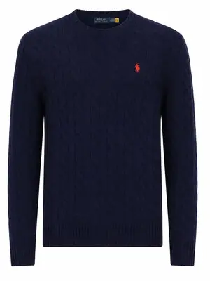 Polo Ralph Lauren Maglia In Lana E Cashmere - Blue