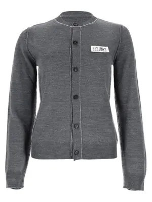 MAISON MARGIELA Cardigan In Lana - Grey