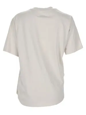 MAISON MARGIELA T-shirt Con Drappeggio E Patch Logo
