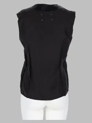 MAISON MARGIELA Top In Seta Con Scollo A V